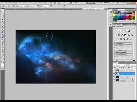 How to make colorful Modern background on Photoshop - YouTube