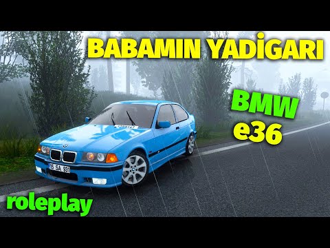 BMW E36 - BABAMIN YADİGAR MAŞINI | ETS 2 | (roleplay) | Maşın Oyunları | #sahmarehmedov