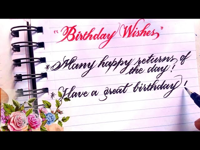 Many Many Happy Returns Of The Day