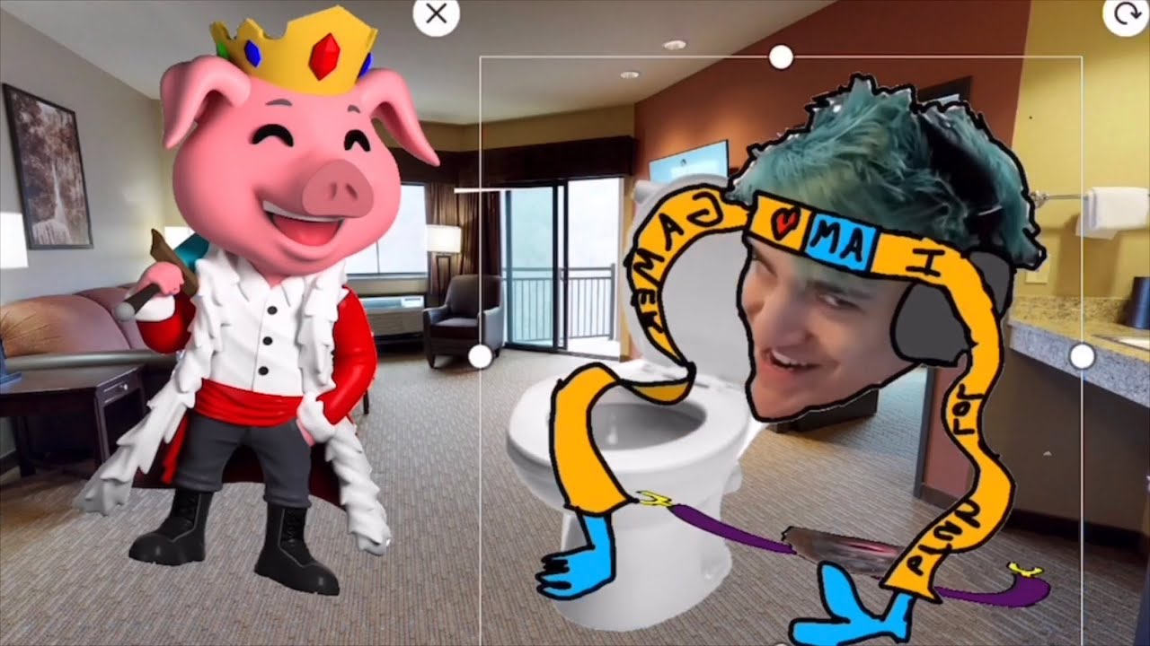 Technoblade Youtooz try’s to poop but is confronted by ninja and uh oh ...