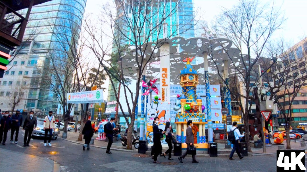 [4k] Seoul Walking around Myeongdong for fun Street (March,2021) - YouTube