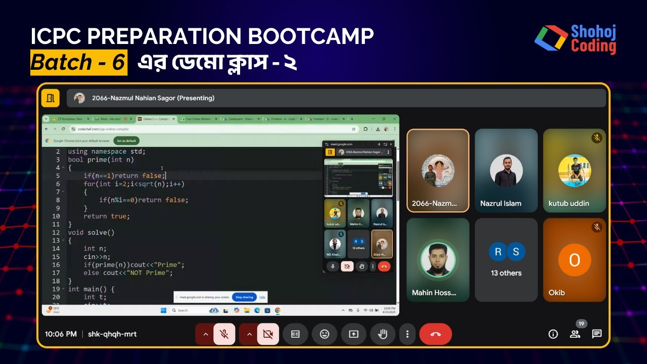 C++ Function with Problem Solving | ICPC Preparation Bootcamp Batch - 6 Demo Class | Shohoj ...