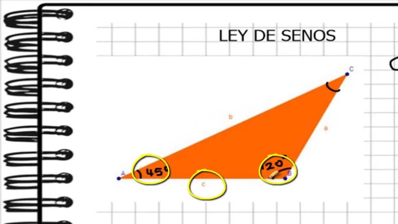 LEY DE SENOS EJ 1 - YouTube
