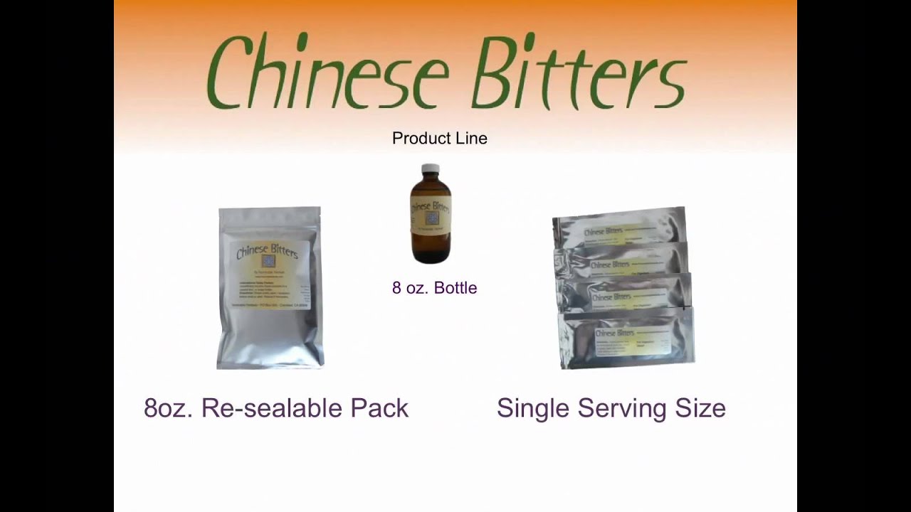 Chinese Bitters Product Line - YouTube