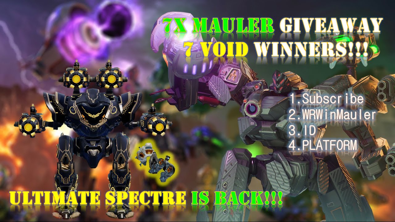 WAR ROBOTS | 7X MAULER GIVEAWAY + VOID TITAN WEAPON WINNERS!!! # ...
