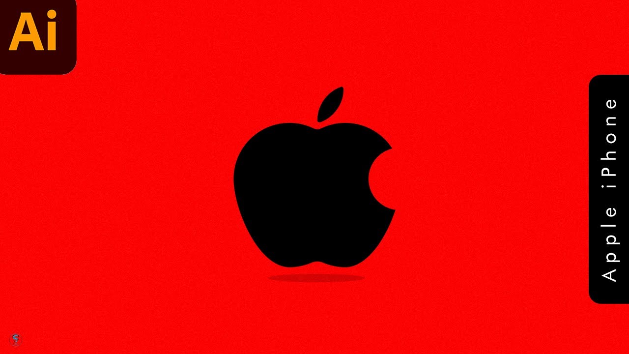 Apple iPhone Logo design in Adobe Illustrator | Apple Logo Think ...