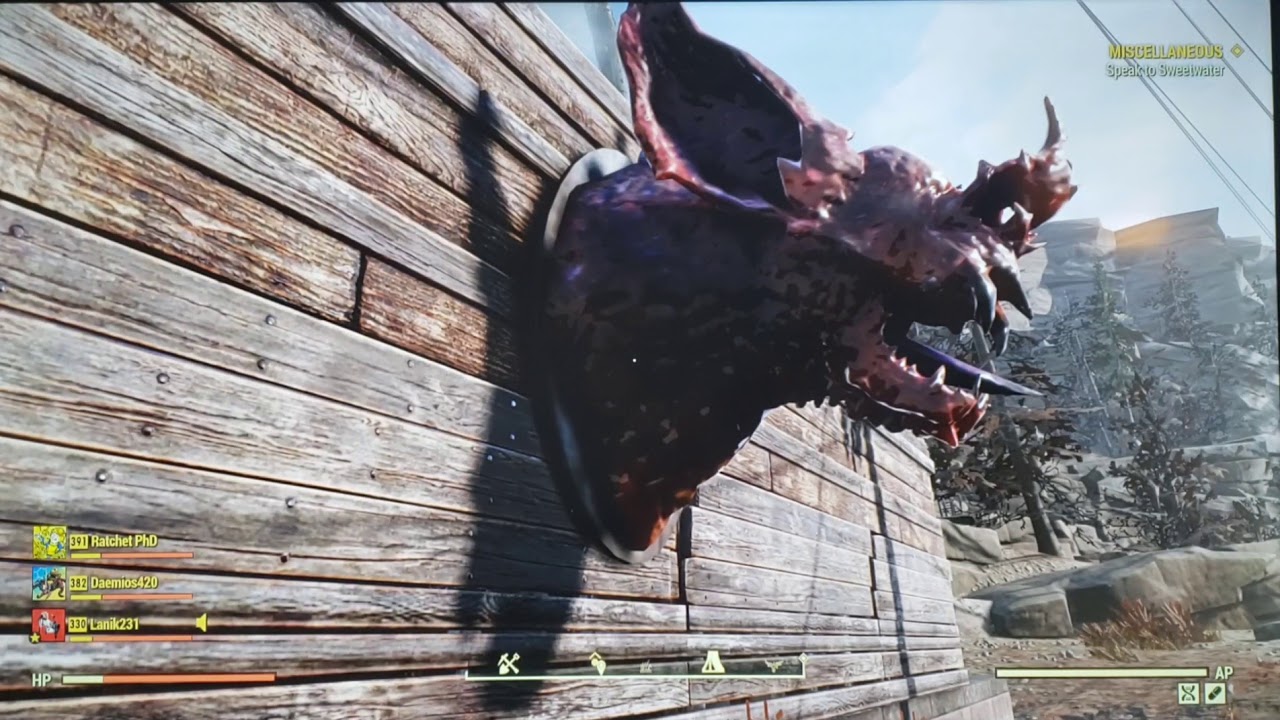 Fallout 76: Scorched beast queens head mount - YouTube