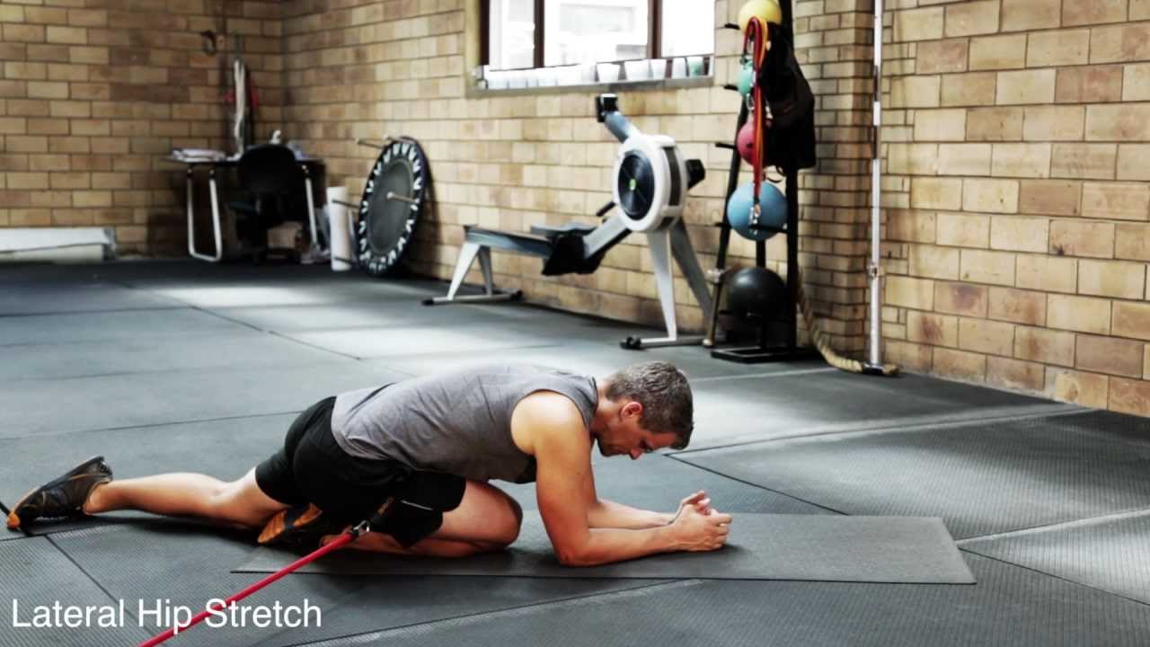 Lateral Hip Stretch - YouTube