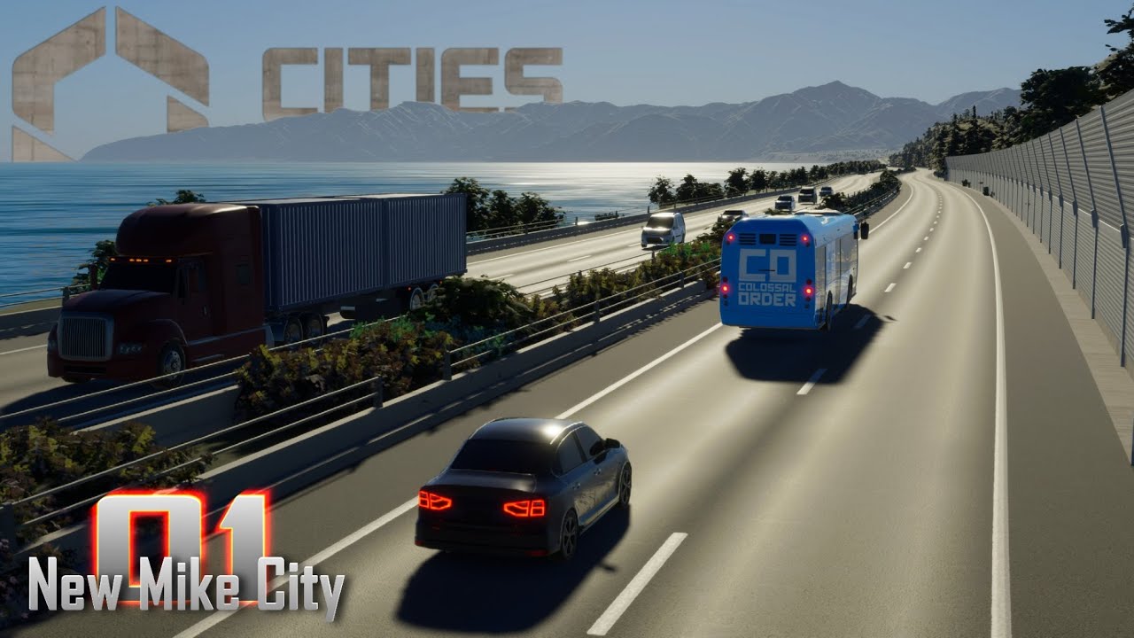😎 Perfect START on a New Map with a Realistic Highway in Cities ...