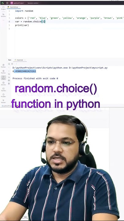choice method from random module in python #codewithdaneyal - YouTube