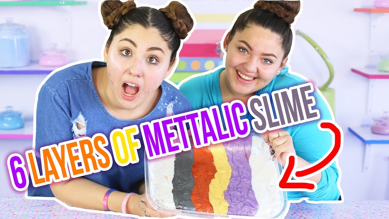 MEGA 6 LAYER METALLIC SLIME | GOLD, SILVER, COPPER, ETC... | Slimeatory ...