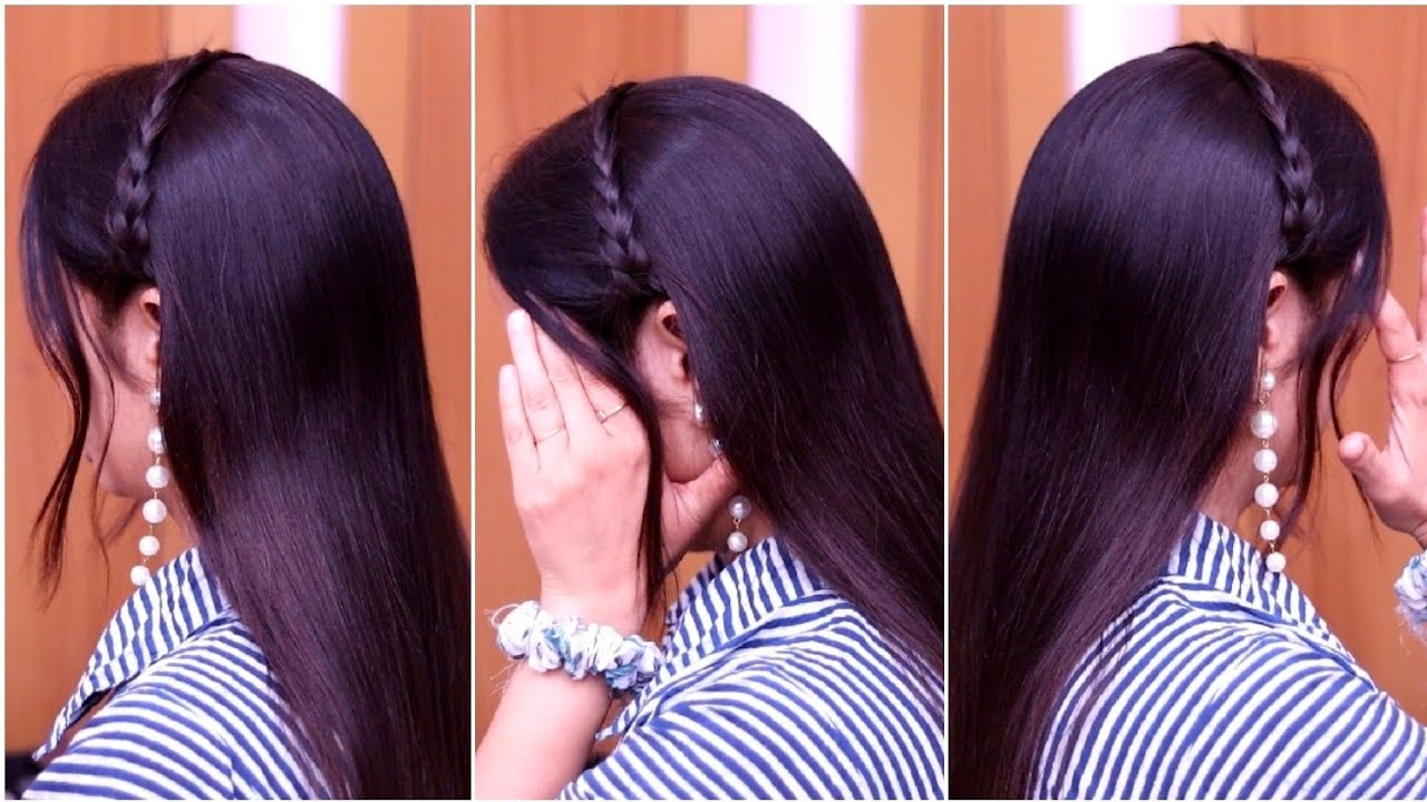 Easy hairstyles for medium hair for daily use / simple open hair ...