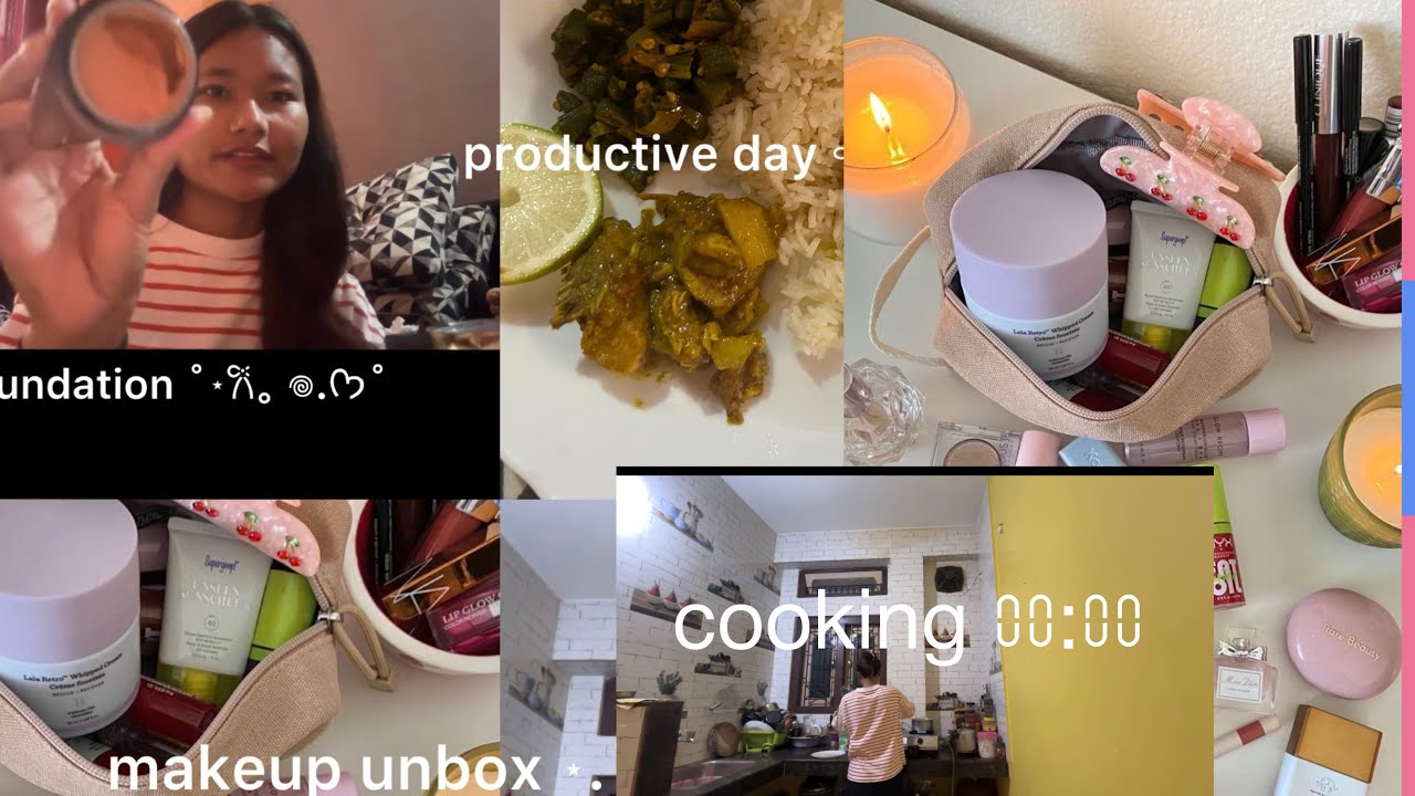 My makeup unboxing /cooking ּ ֶָ֢. 𐙚 ˚🍰 ⋆｡˚ - YouTube