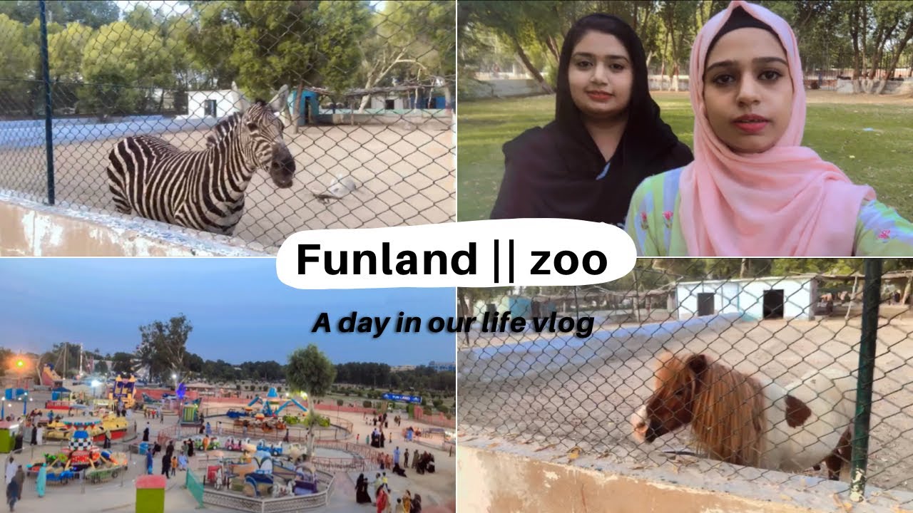 A Day In Our Life Vlog || Zoo Animals 🐊🦓 || Funland Hyderabad - YouTube