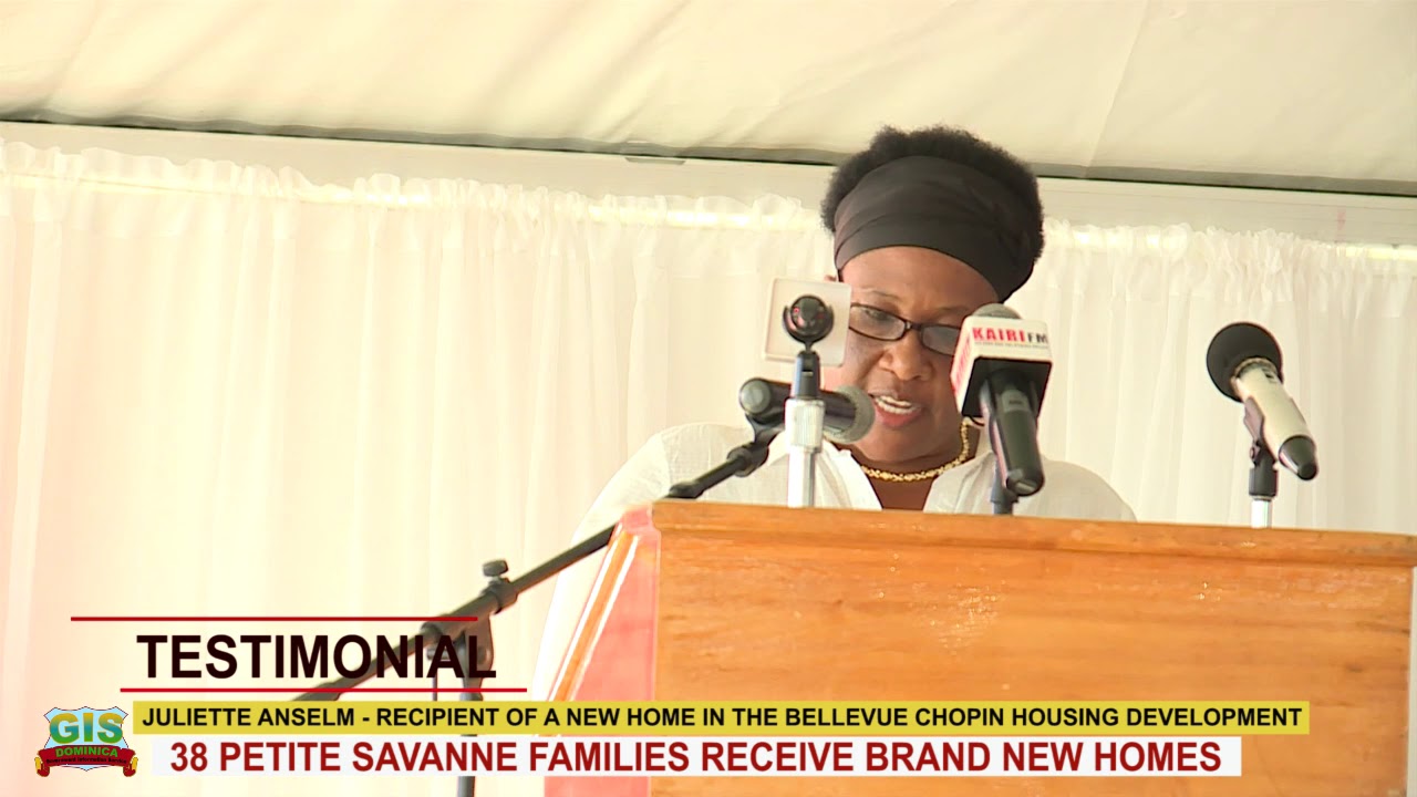 JULIETTE MARTIN OF PETITE SAVANNE RECEIVES KEYS TO BRAND NEW HOME - YouTube