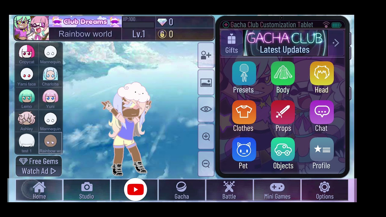 Ocs gacha club offline code in the desc/comments - YouTube