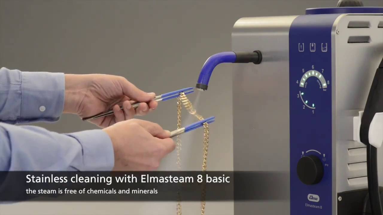 steam jet cleaner | Elmasteam 8 basic for watches and jewellery - YouTube
