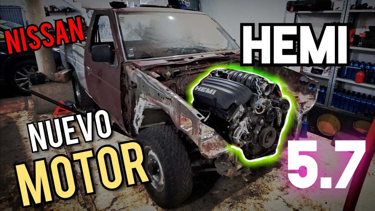 INSTALAMOS EL MOTOR V8 HEMI A MI NISSAN D21/EL PRIMO LV - YouTube