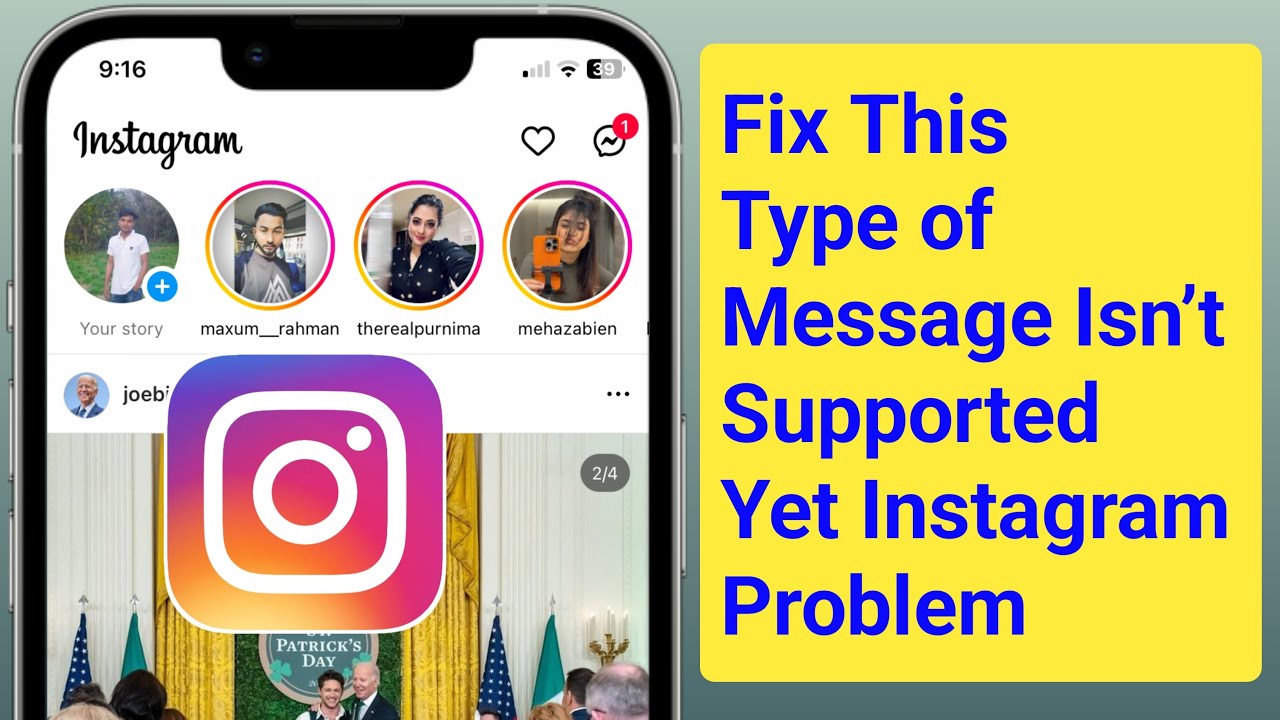 Fix This Type of Message isn’t Supported Yet Instagram | This Message ...