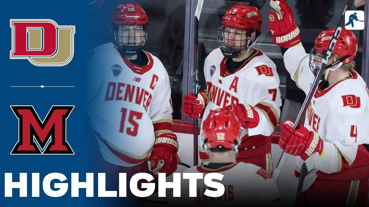 Denver vs Miami | NCAA College Hockey | Highlights - January 10, 2025 ...