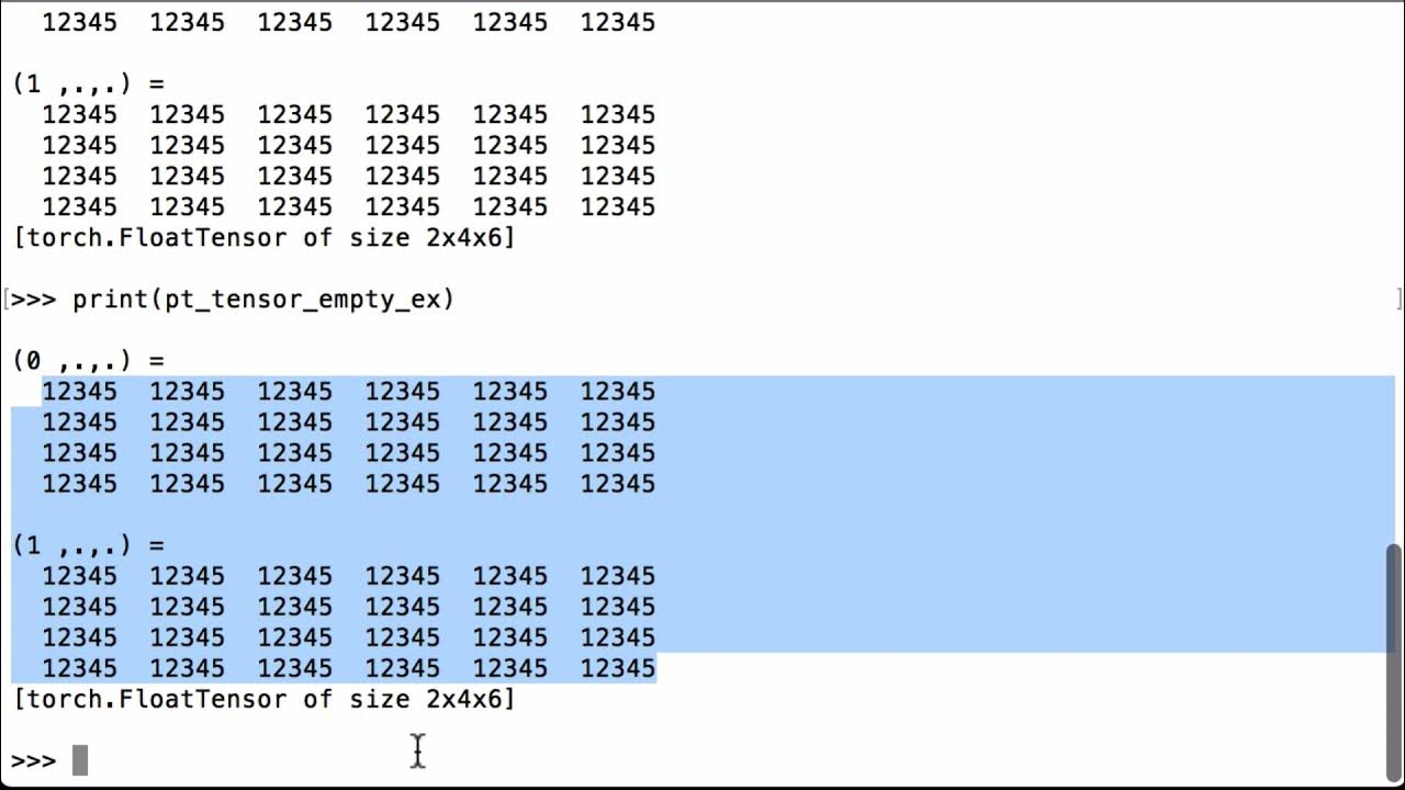 Fill A PyTorch Tensor With A Certain Scalar - PyTorch Tutorial - YouTube
