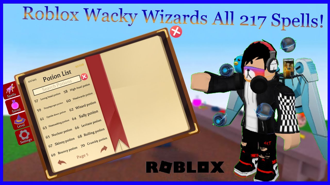 All 217 spells in Wacky Wizards Roblox 2021 - YouTube