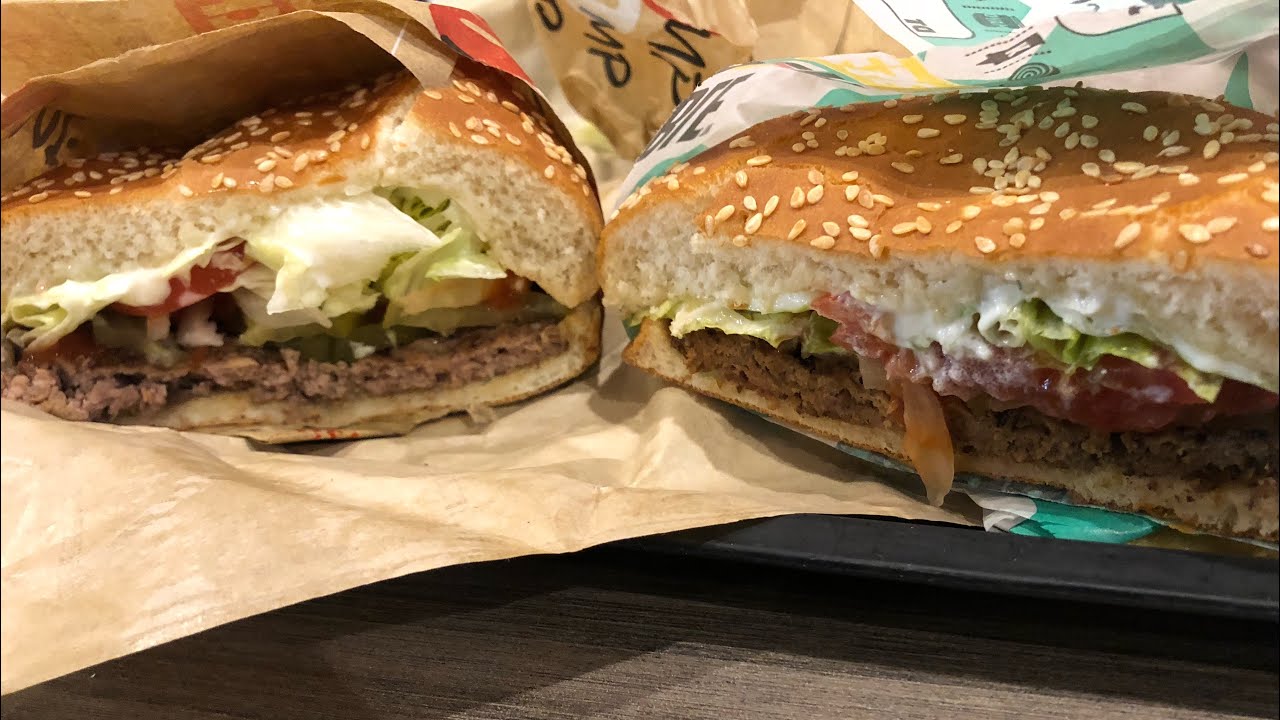Burger King - Whopper Versus Impossible Whopper - YouTube