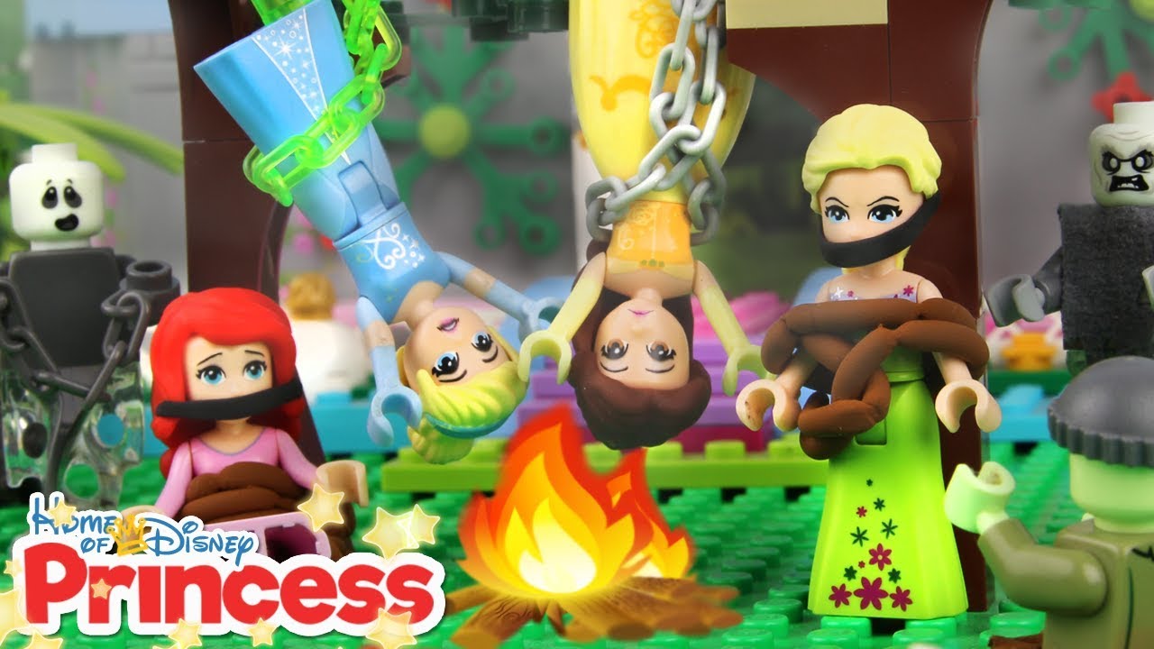 ♥ LEGO Disney Princess CHAINED UP ADVENTURES Compilation Stop Motion ...