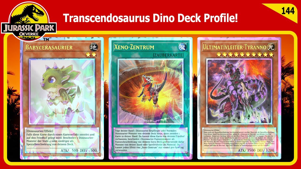 Yu-Gi-Oh! Master Duel - Transcendosaurus Dino Deck Profile - YouTube
