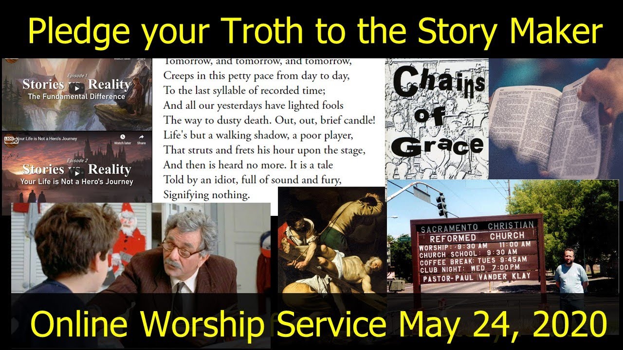 Pledge your troth the greatest story teller the world has ever known ...