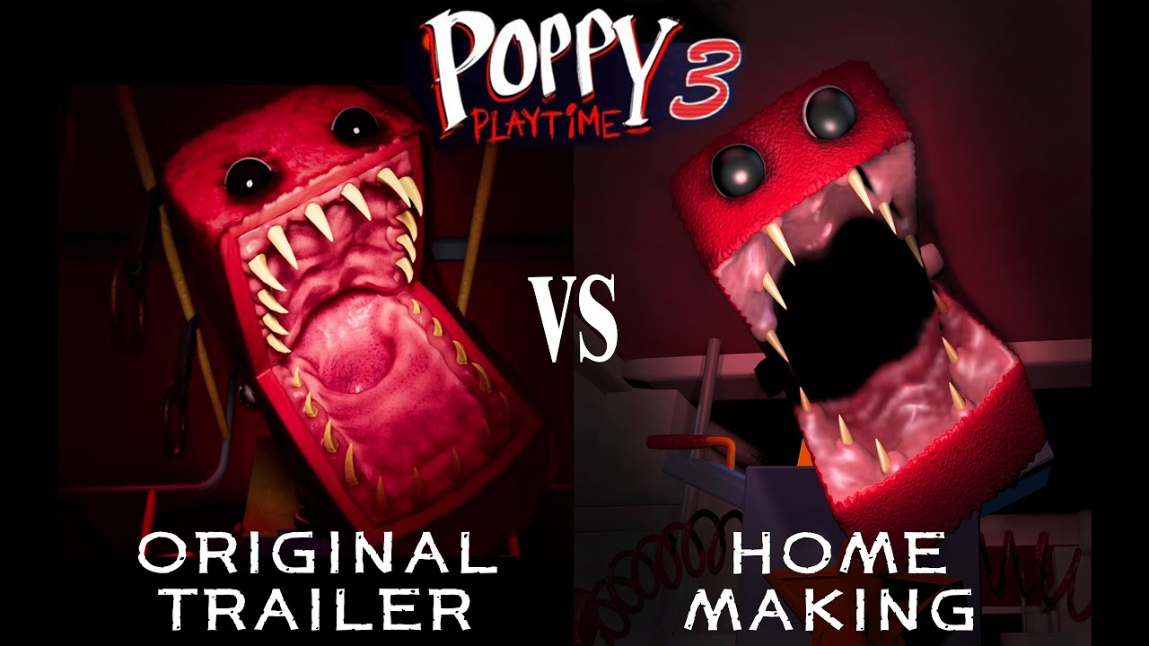 파피플레이타임(챕터3) 인트로 영상만들기 도전! / Poppy Playtime Chapter3 Trailer home ...