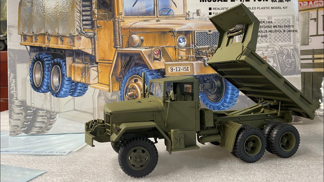 AFV Club M35A2 with Hobby Link M342A2 Dump - YouTube