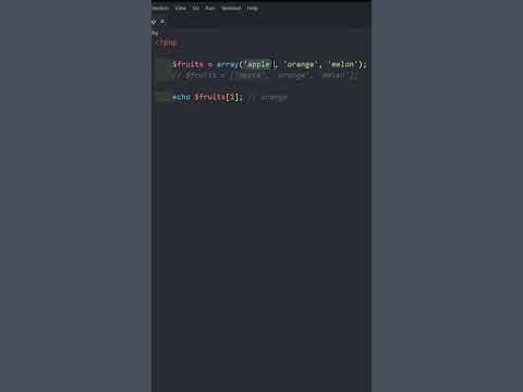 PHP Array | Indexed Array di PHP - YouTube