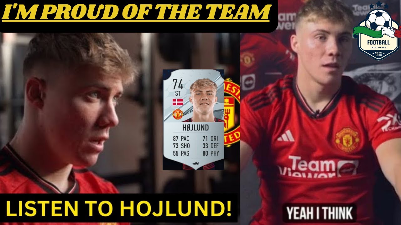 Rasmus Hojlund's emotional interview | find out what he said | pre ...