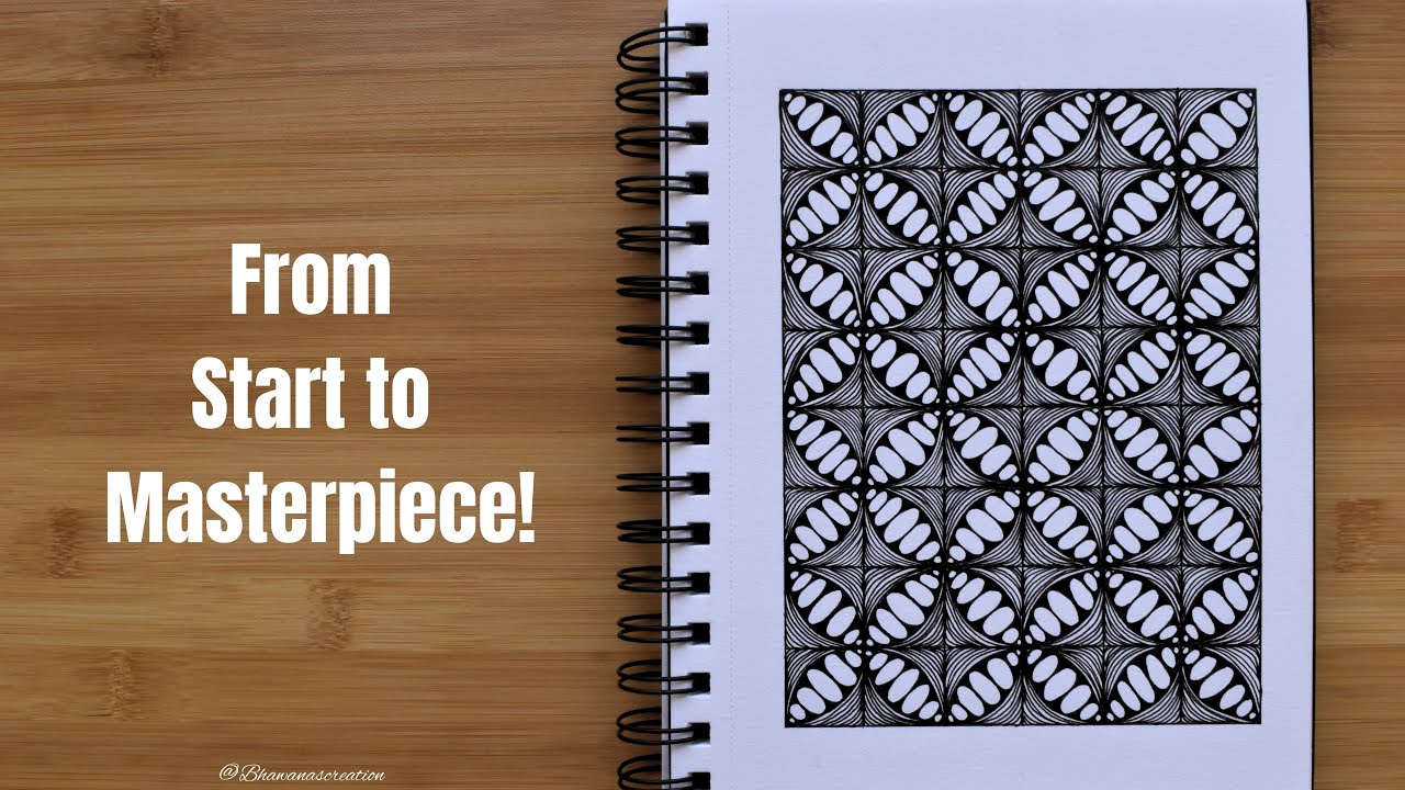 From Start to Masterpiece – Relaxing Zentangle Art #trending #subscribe ...