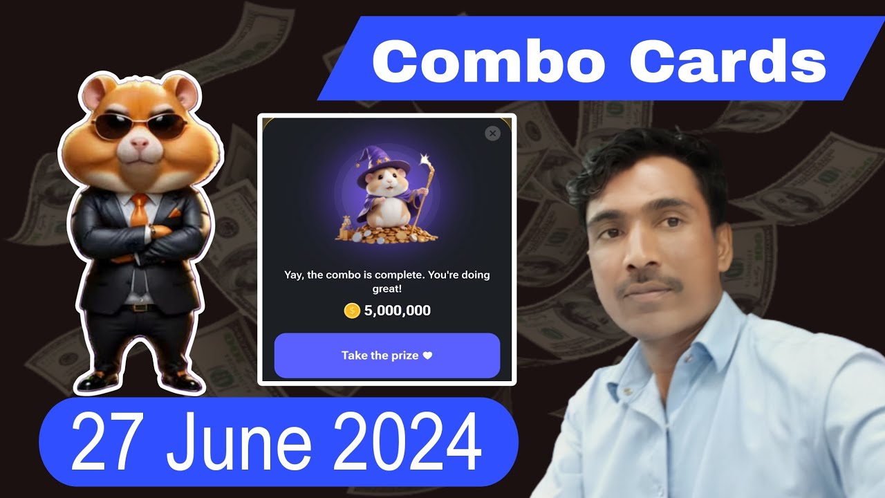 27 June Hamster Kombat Daily Combo Card |27-06-2024 Today Daily Combo ...