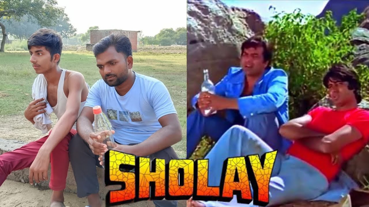 Sholay (1975) | Amitabh Bachchan | Dharmendra Best Dialogue | Best Movie Spoof | Comedy Scene ...