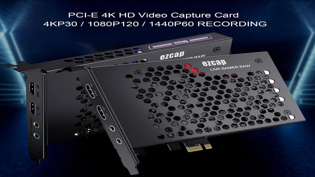 EZCAP 324b Video Game Capture Card Live Gamer PCIE 4K( unboxing e teste ...