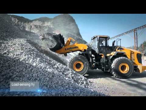 LiuGong Wheel Loader CLG8128H, CLG890H and Excavator CLG970E working application