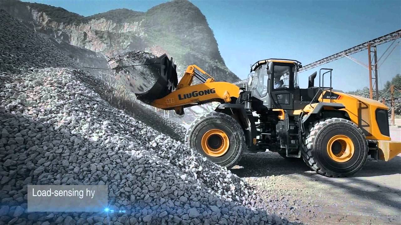LiuGong Wheel Loader CLG8128H, CLG890H and Excavator CLG970E working ...
