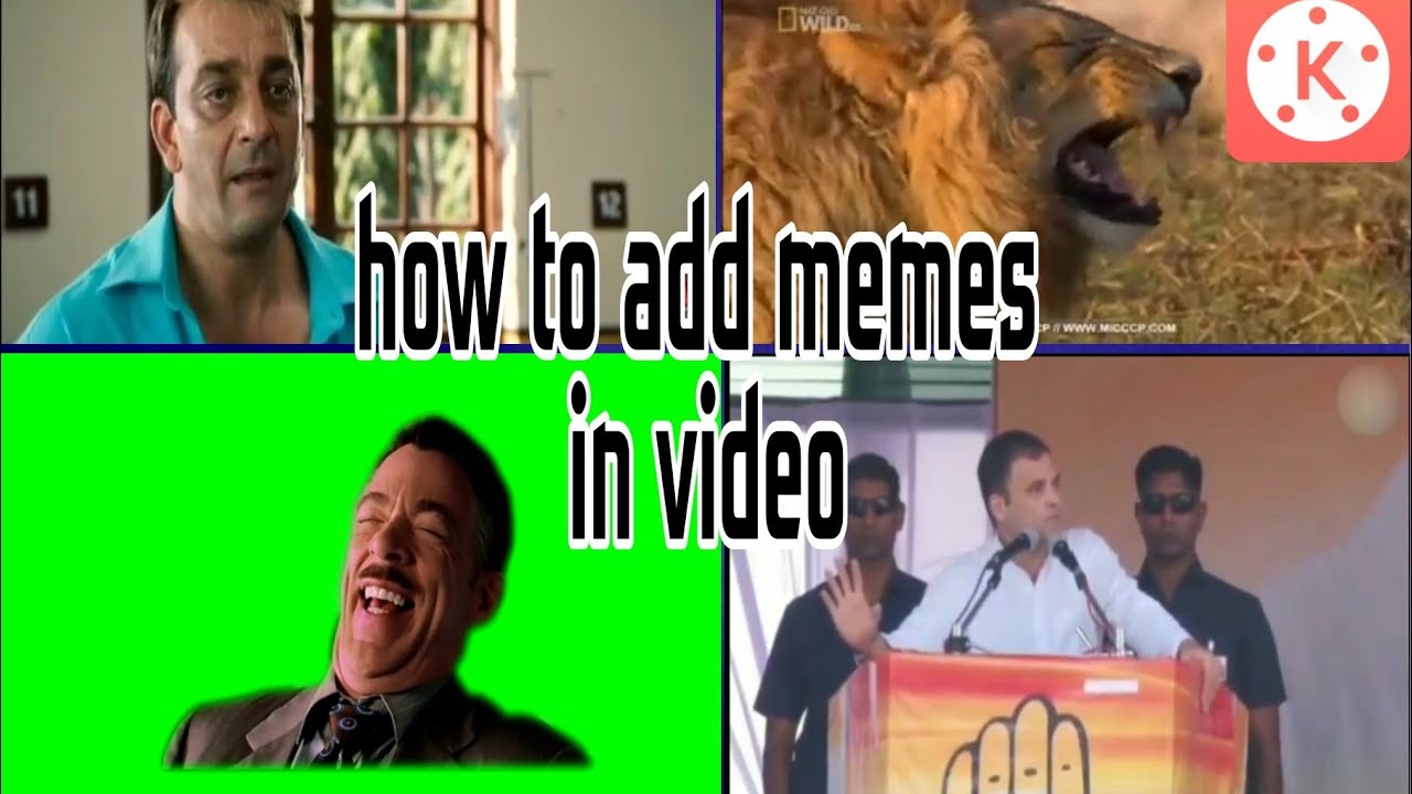 how to add memes in the video #memes - YouTube