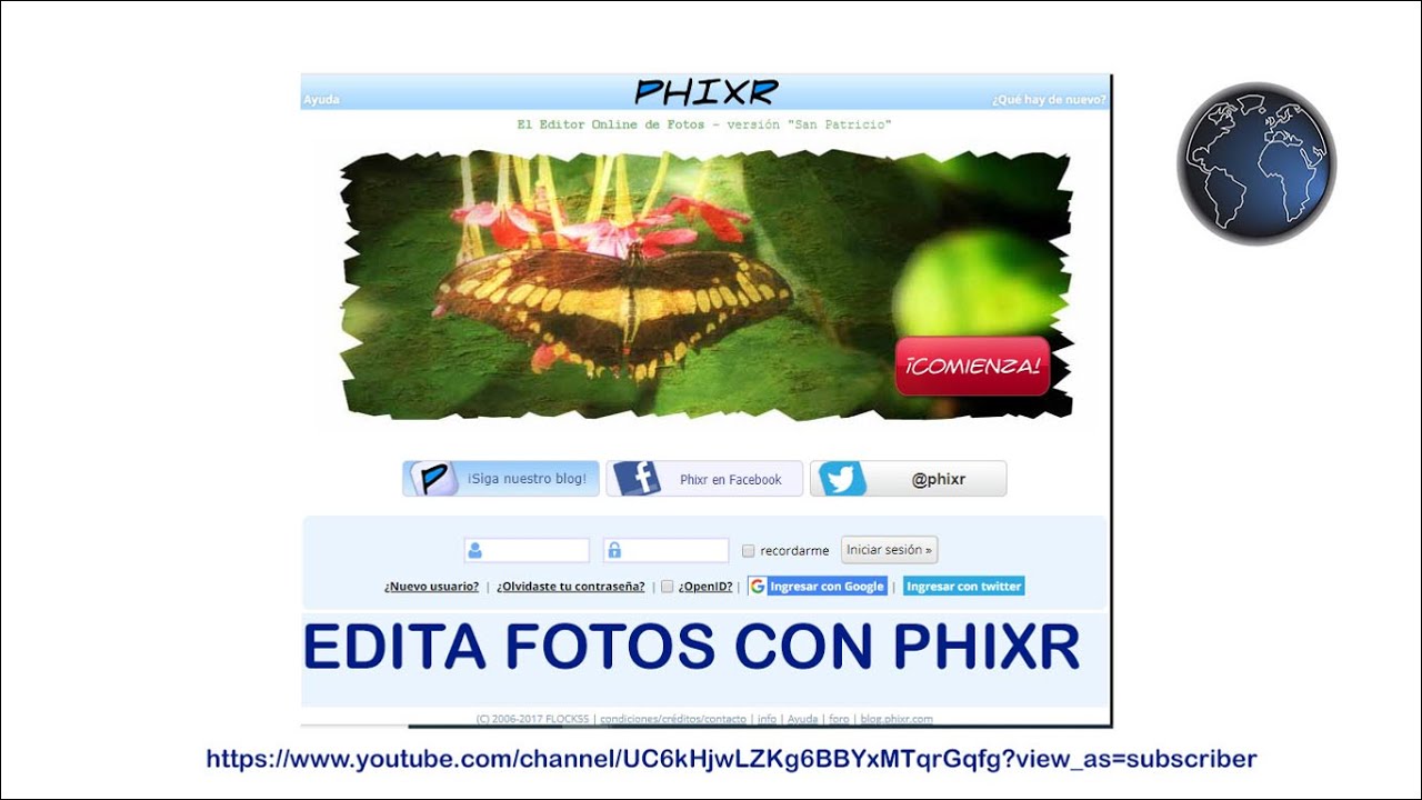 Videotutorial de Phixr, editor fotográfico online - YouTube