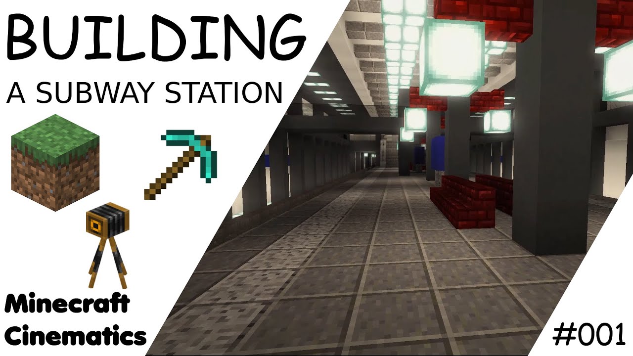 Building a Subway (Station) - Minecraft Timelaps | Building a City #1 ...