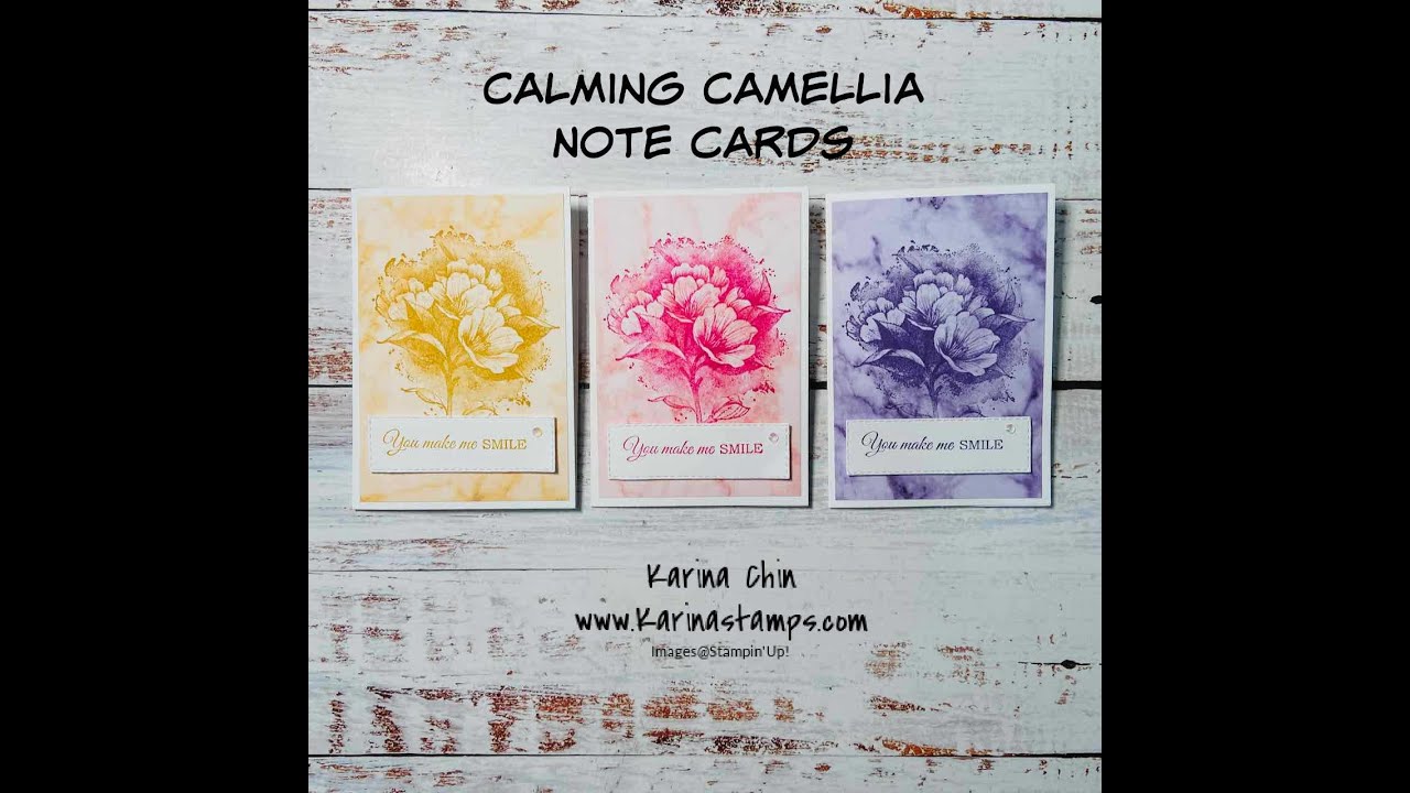 Calming Camellia Note Cards - YouTube