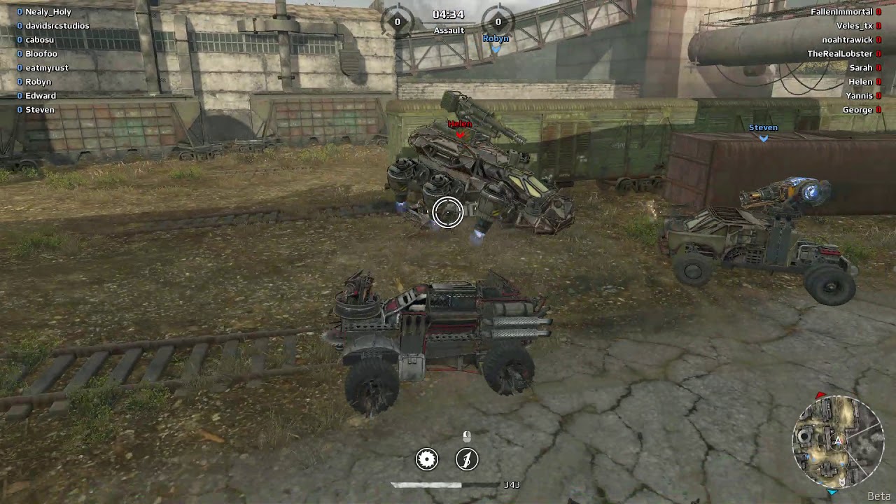 crossout shiv wheel testing - YouTube