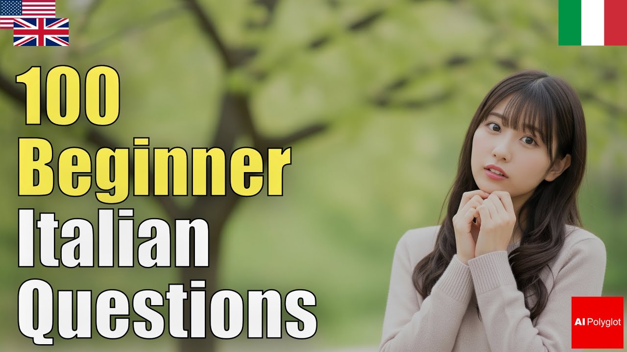 100 Beginner Italian Questions | Natural Listening | Must-Know - YouTube