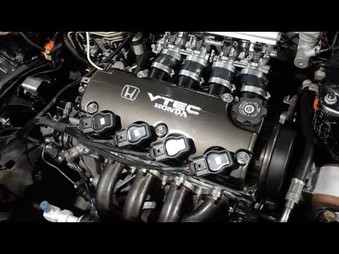 Honda EG 1994 engine swap D15 to D16y1 vtec - YouTube