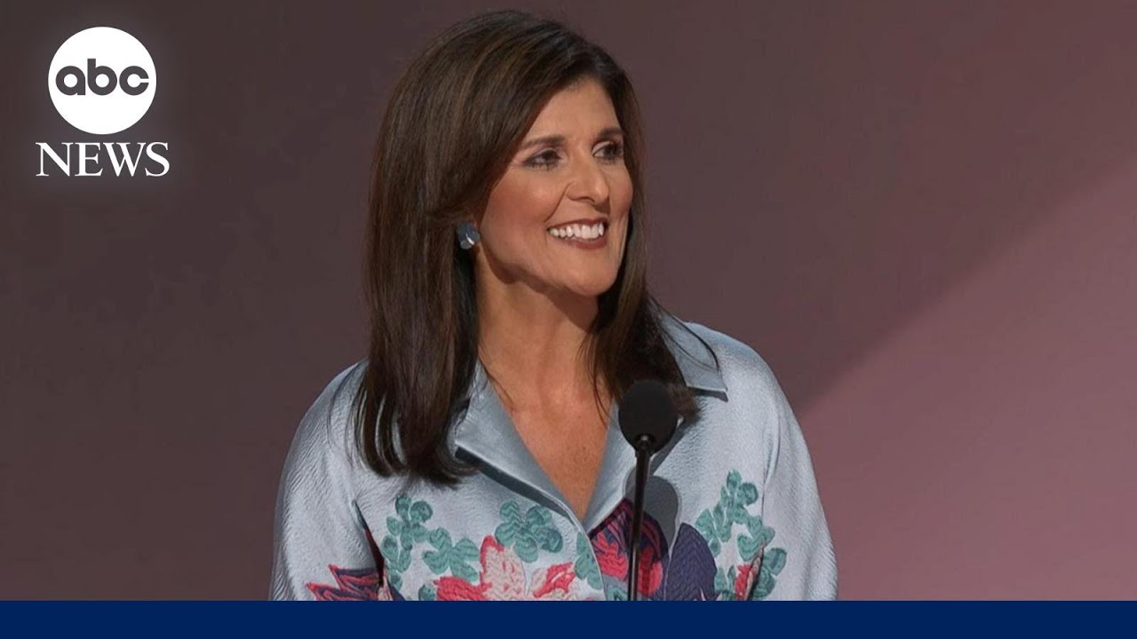 Nikki Haley makes appearance on RNC stage - YouTube