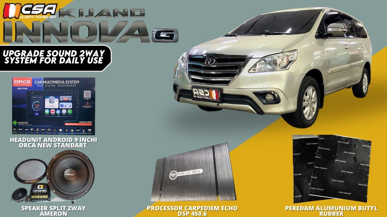 Toyota Innova Upgrade Sound 2way System For Daily | Carpe Diem | Ameron ...