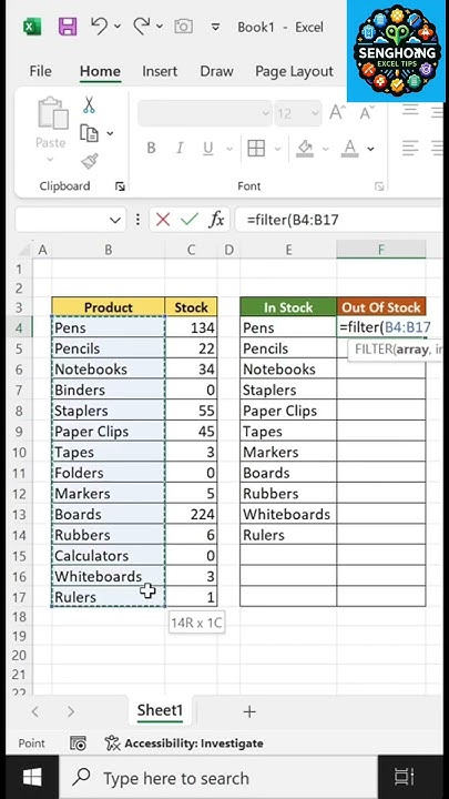 Senghorng's Excel Tips #exceltrick #excel #exceltips - YouTube